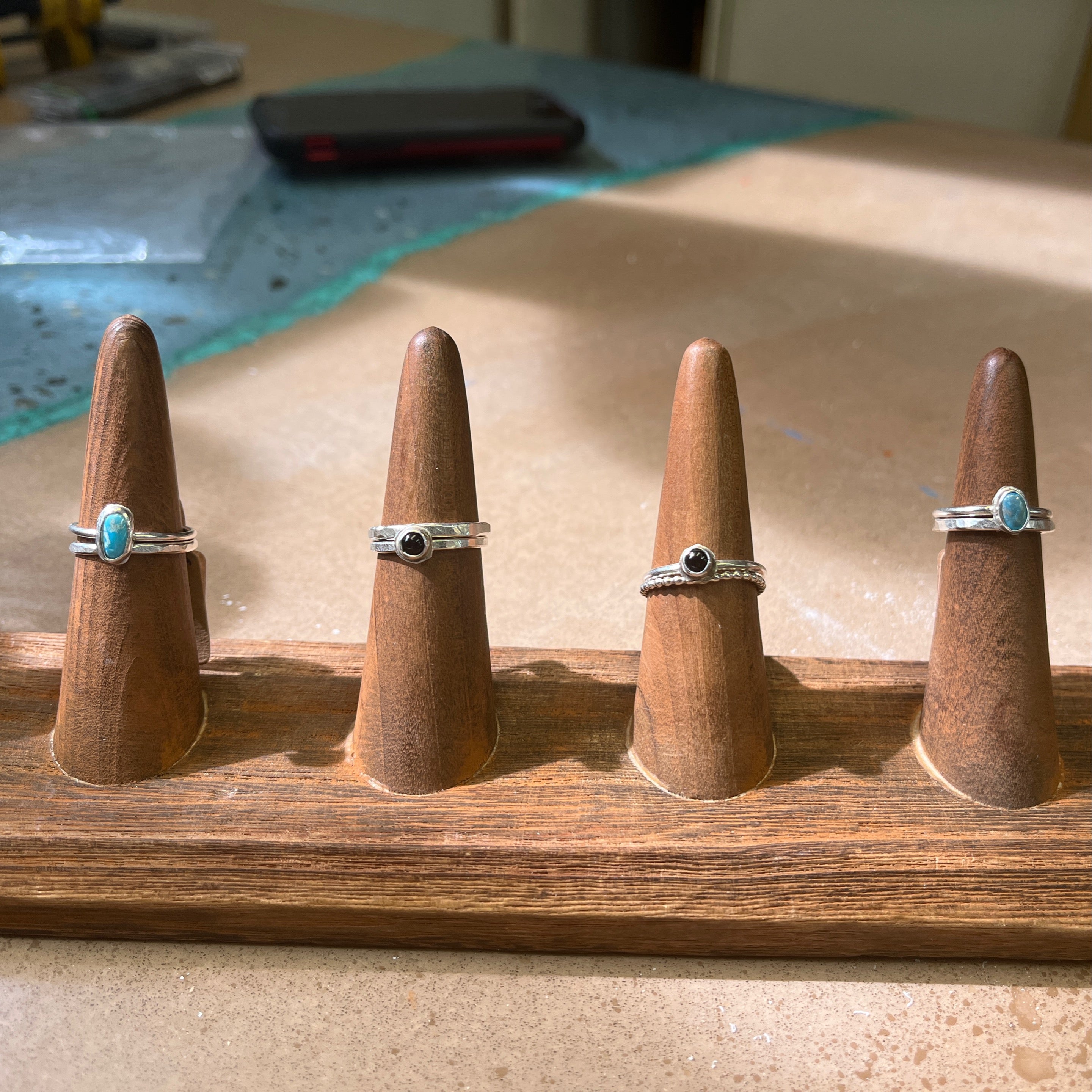 Barren Co. - Stone and Stacker Double Set Ring | Northern Whimsy Studios