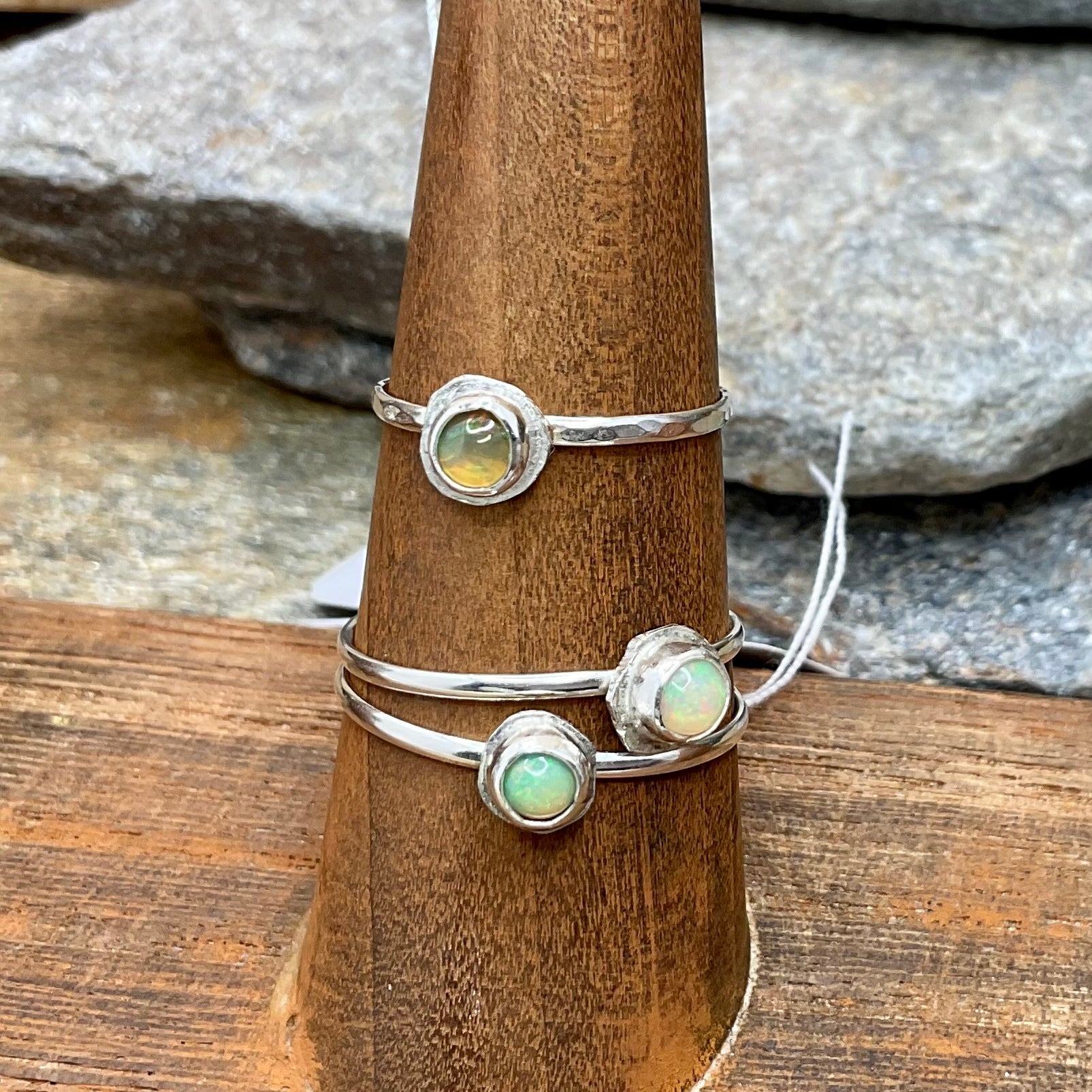 Barren Co. - Opal Simple Rings | Northern Whimsy Studios