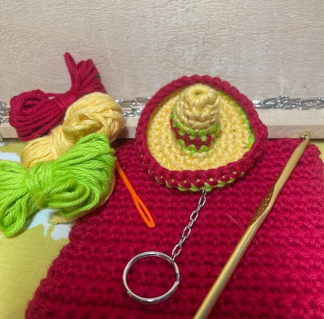 Cinco de Mayo Sombrero Keychain | Northern Whimsy Studios