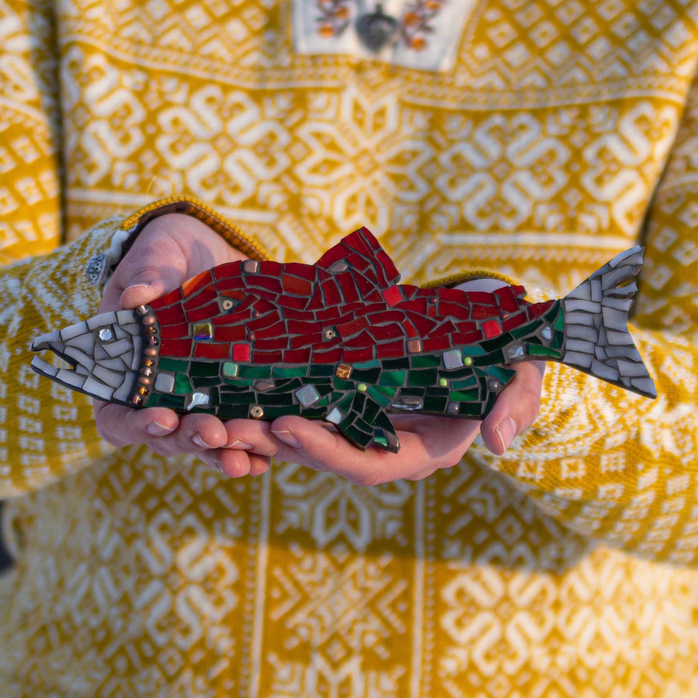 Salmon Mosaic Kit | Northern Whimsy Studios